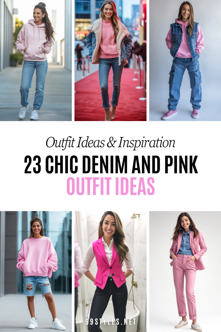 27 Stylish Denim and Pink Outfit Ideas in 2025 – 99Styles