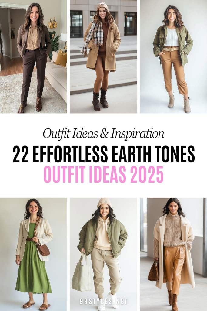 27 Stylish Earth Tones Outfit Ideas in 2025 – 99Styles